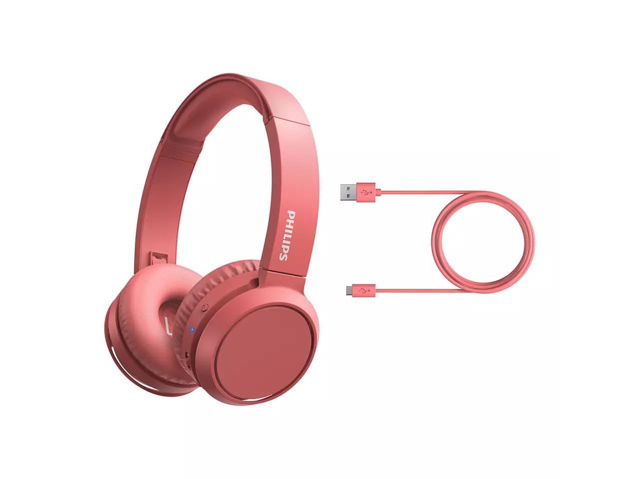 PHILIPS Red TAH4205RD/00 On-ear Wireless Headphones - Newegg.com