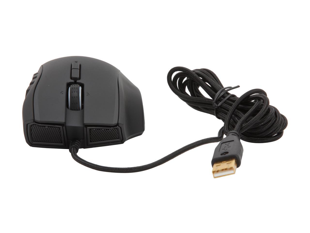 RAZER Naga 2014 Left-Handed Edition RZ01-01050100-R3M1 Black Wired ...