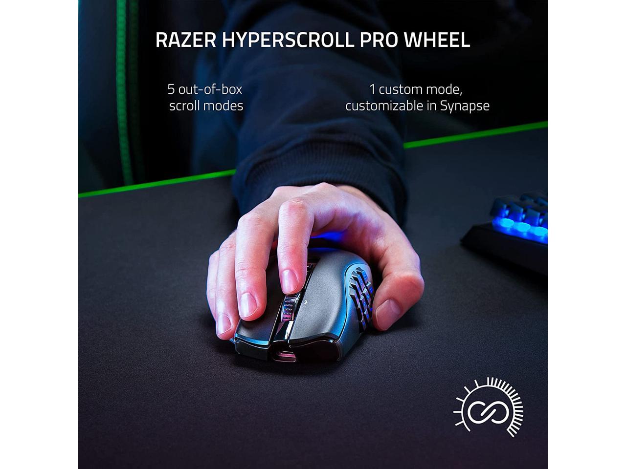 Razer Naga V2 Pro Wireless MMO Gaming Mouse: 19+1 Programmable Buttons ...