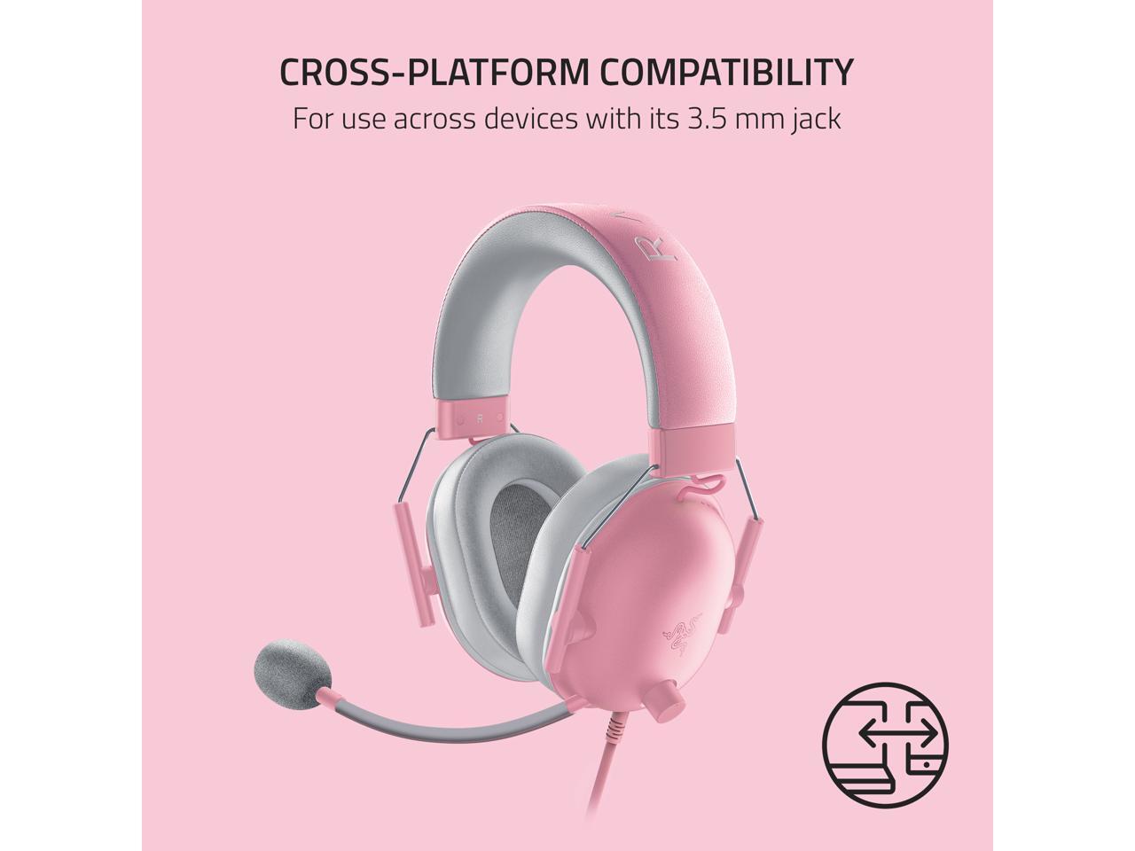 Razer BlackShark V2 X Gaming Headset: 7.1 Surround Sound - 50mm Drivers ...
