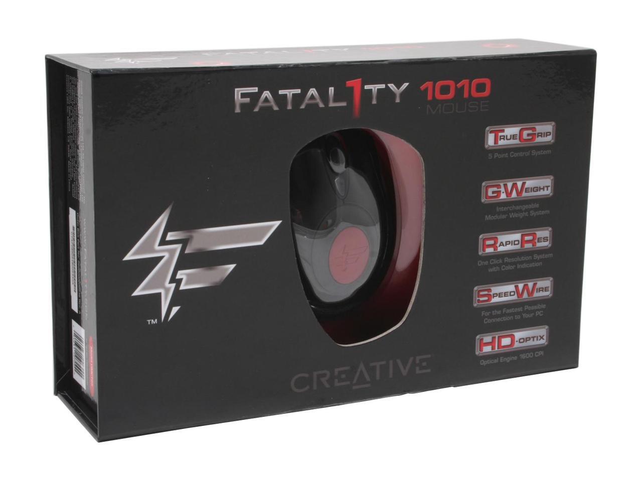 Creative Fatal1ty 1010 Black Wired Optical Fatal1ty 1010 Mouse - Newegg.com