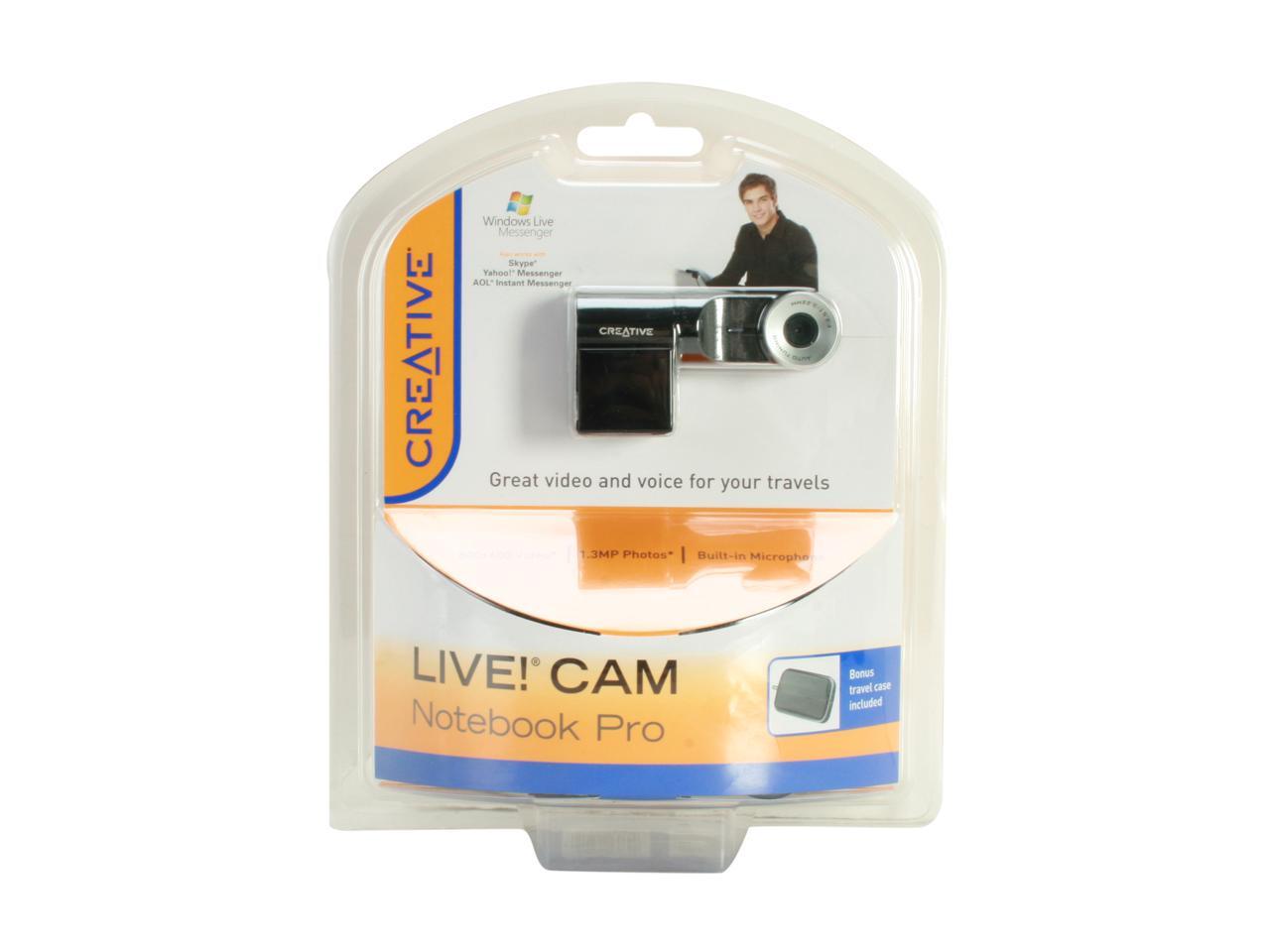 Creative 73VF040000010 USB 1.1 Live! Cam Notebook Pro WebCam - Newegg.com