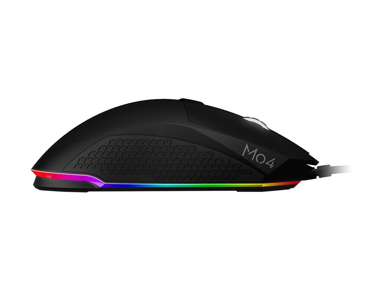 Siege M04 Precision Gaming Mouse with RGB Lighting, PixArt PMW3360 ...