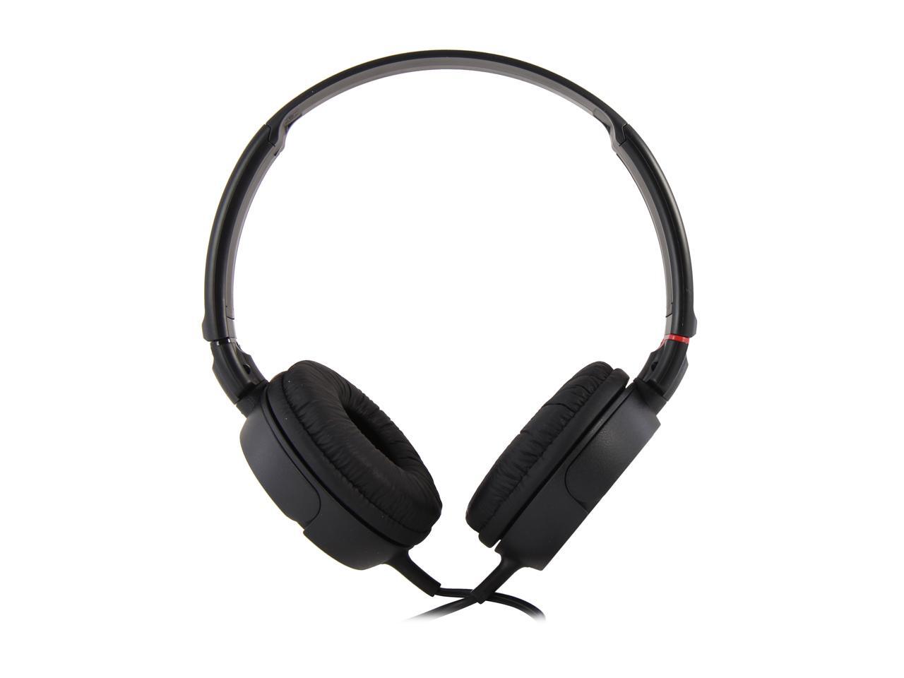 SONY MDR-ZX300/BLK Supra-aural Stereo Headphone - Black - Newegg.com