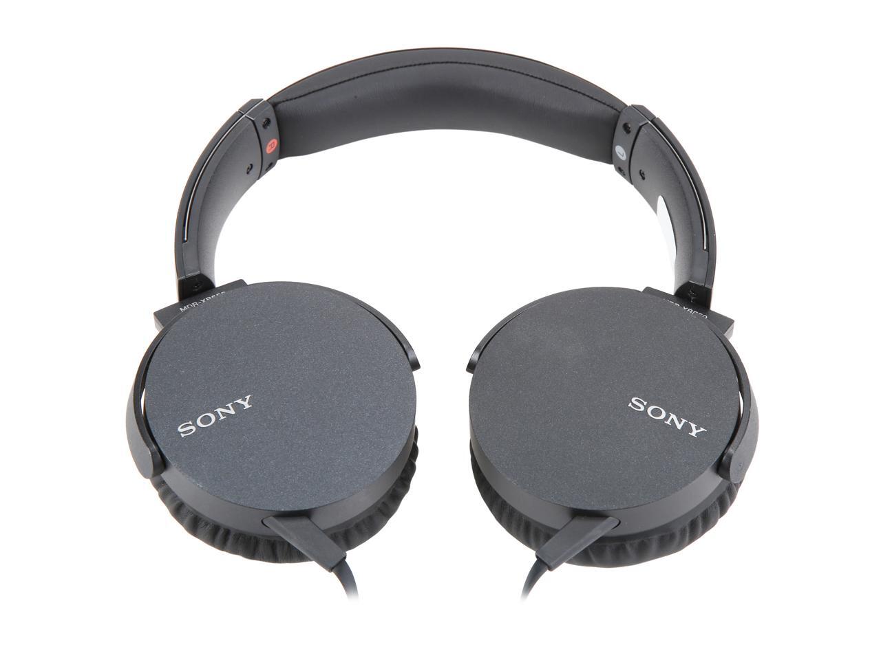 Refurbished: SONY Black MDR-XB550AP Extra Bass On-Ear Headphone ...