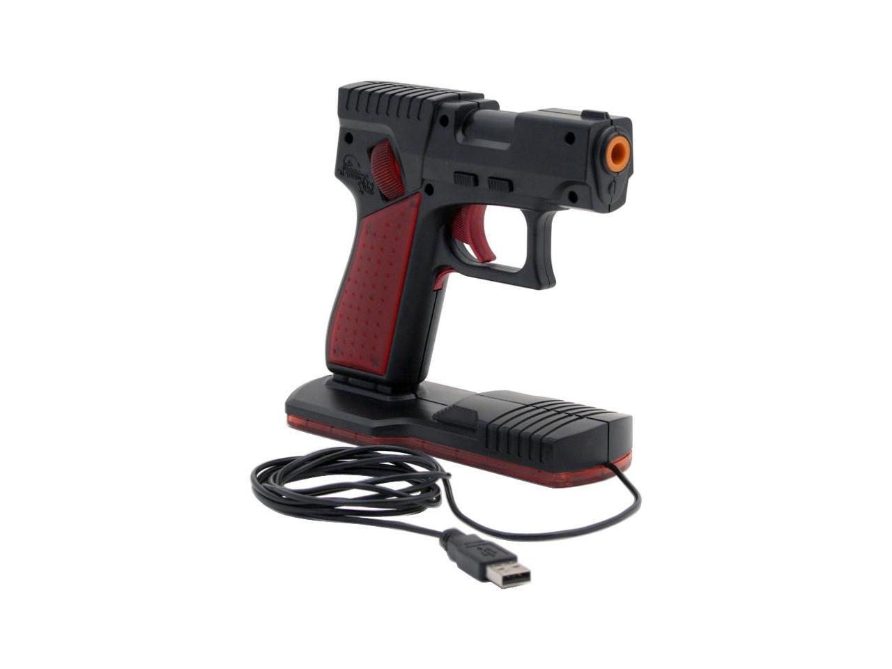 MonsterGecko PistolMouse FPS Black/Red Optical Gaming mouse - Newegg.com