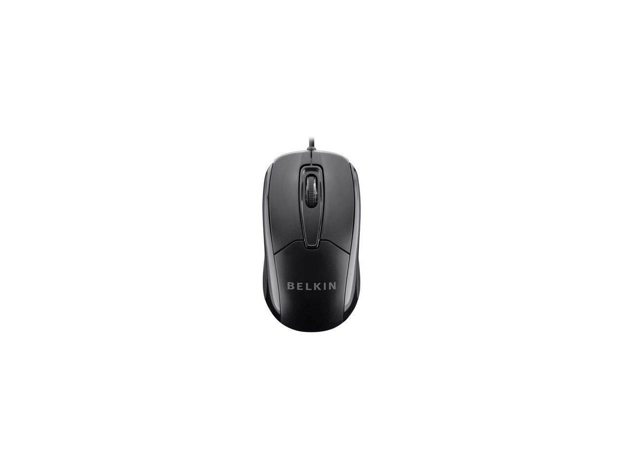 Belkin F5M010qBLK 3-Button Wired USB Optical Mouse with 5-Foot Cord ...