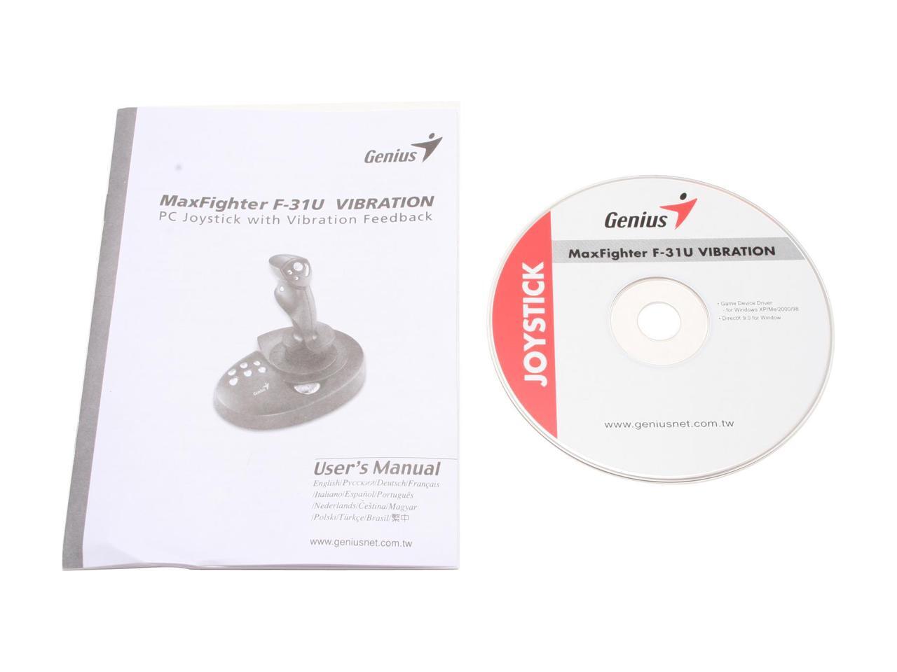 Genius MaxFighter F-31U PC Joystick with Vibration Feedback - Newegg.com