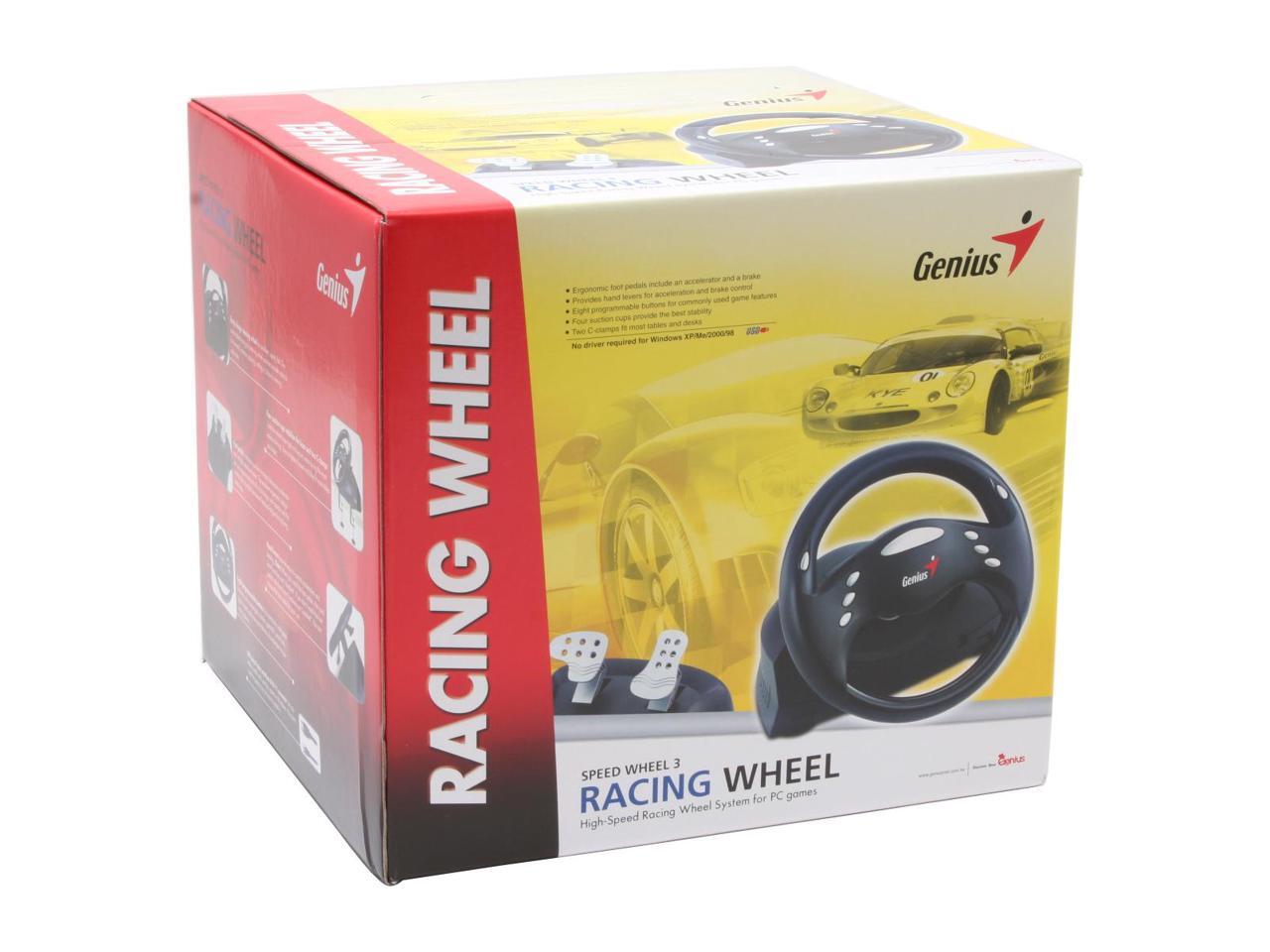 Genius SpeedWheel 3 High-Speed Racing Wheel System for PC games ...