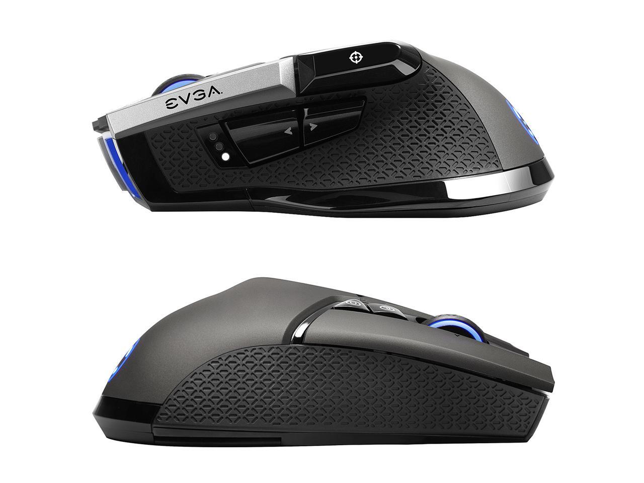 EVGA X20 Gaming Mouse, Wireless, Grey, Customizable, 16,000 DPI, 5 ...