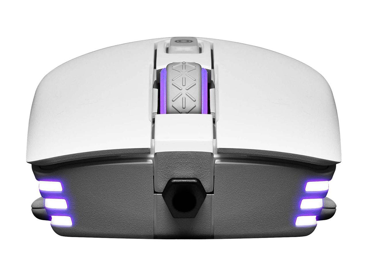 EVGA X12 Gaming Mouse, 8k, Wired, White, Customizable, Dual Sensor ...