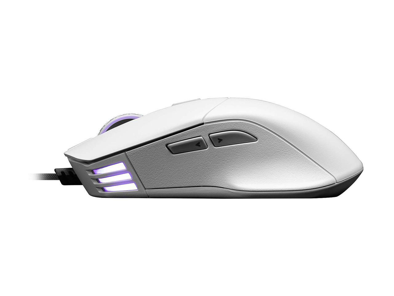 EVGA X12 Gaming Mouse, 8k, Wired, White, Customizable, Dual Sensor ...