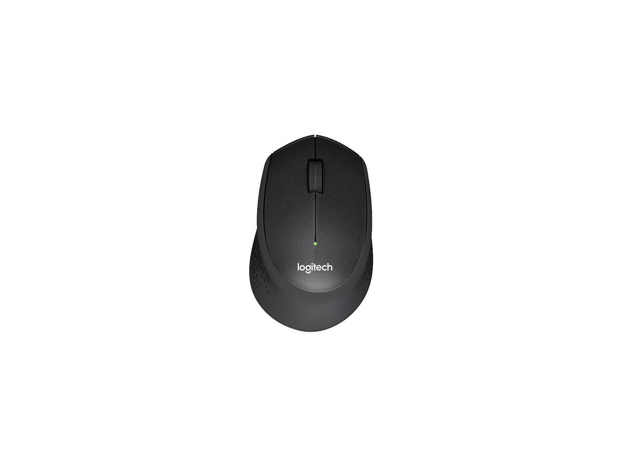 Logitech M330 SILENT PLUS 910-004905 Black RF Wireless Optical Mouse ...