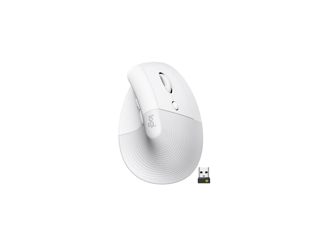 Logitech Lift Vertical Ergonomic Mouse, Wireless, Bluetooth or Logi ...