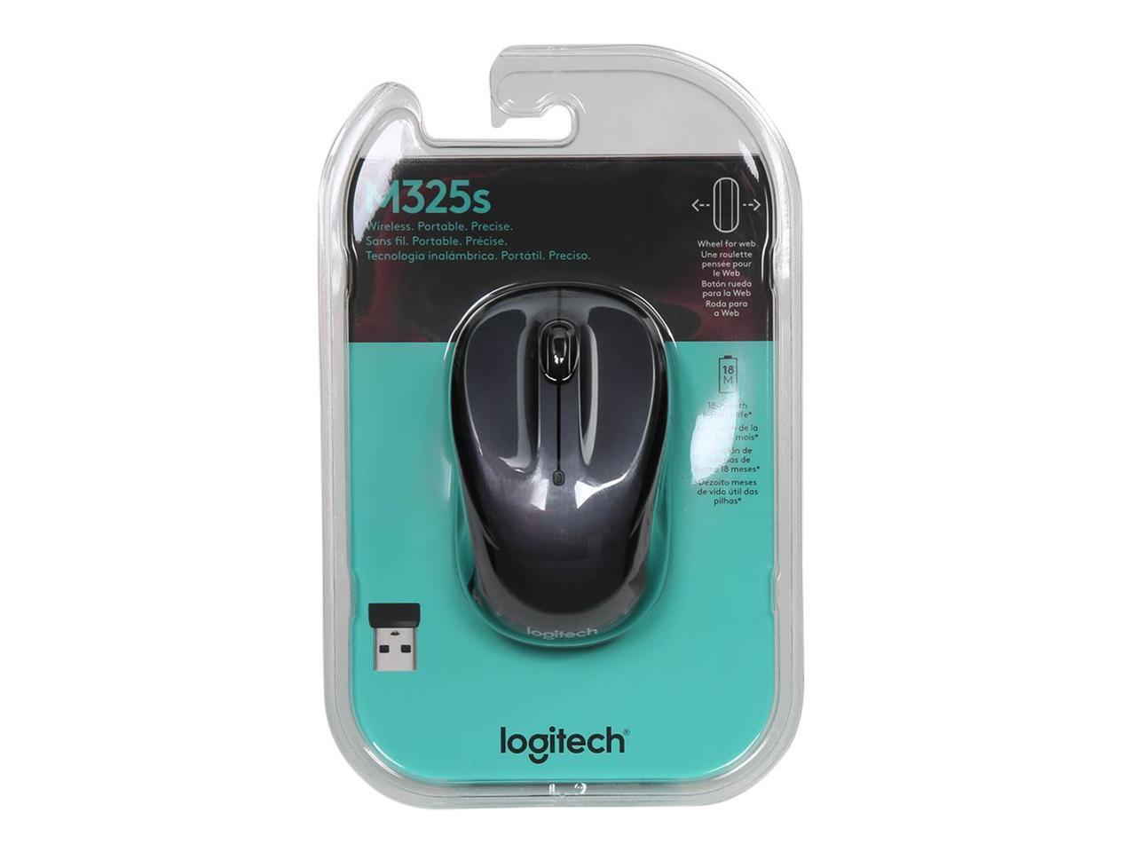 Logitech M325S Wireless Optical 3 Button Mouse - Dark Silver - Newegg.ca