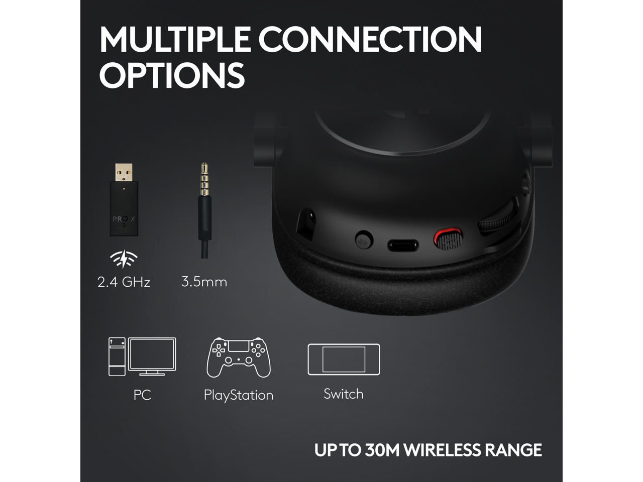 Logitech G PRO X2 LIGHTSPEED Wireless Gaming Headset, Detachable Boom ...