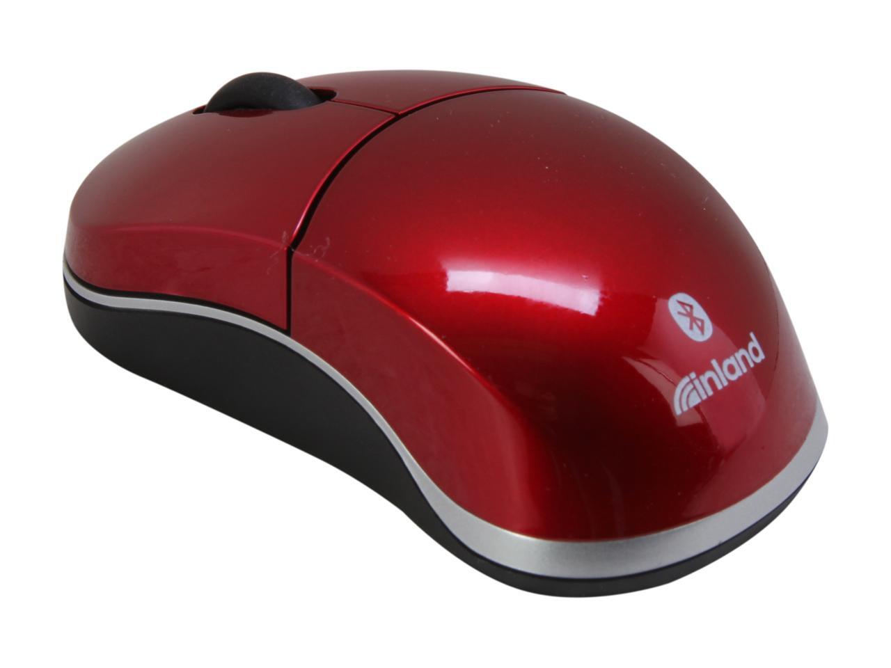 inland 7349 Red Bluetooth Wireless Optical Mouse - Newegg.com