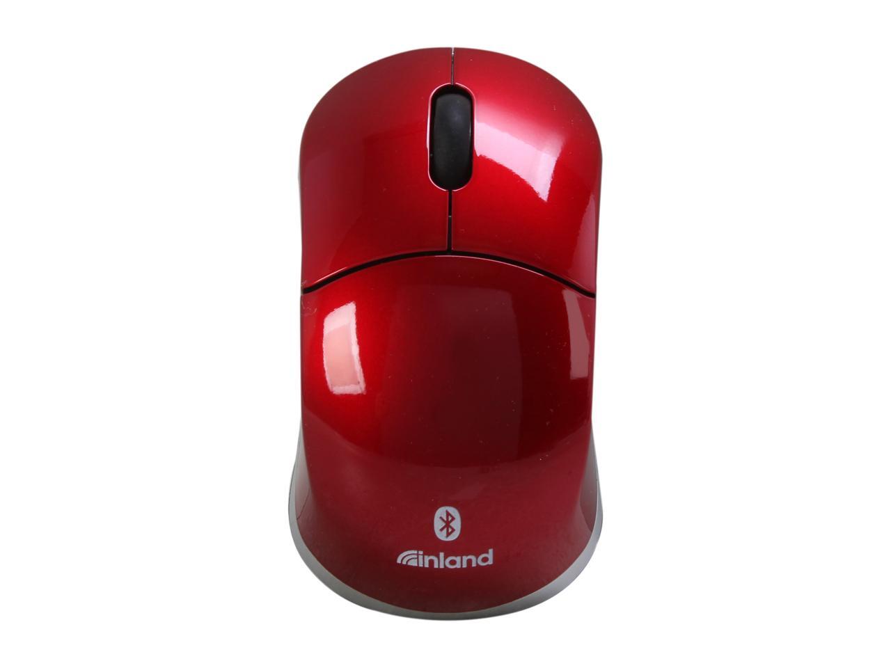 inland 7349 Red Bluetooth Wireless Optical Mouse - Newegg.com