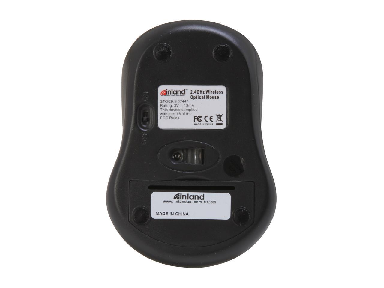 inland 7441 Black RF Wireless Optical Mouse - Newegg.com