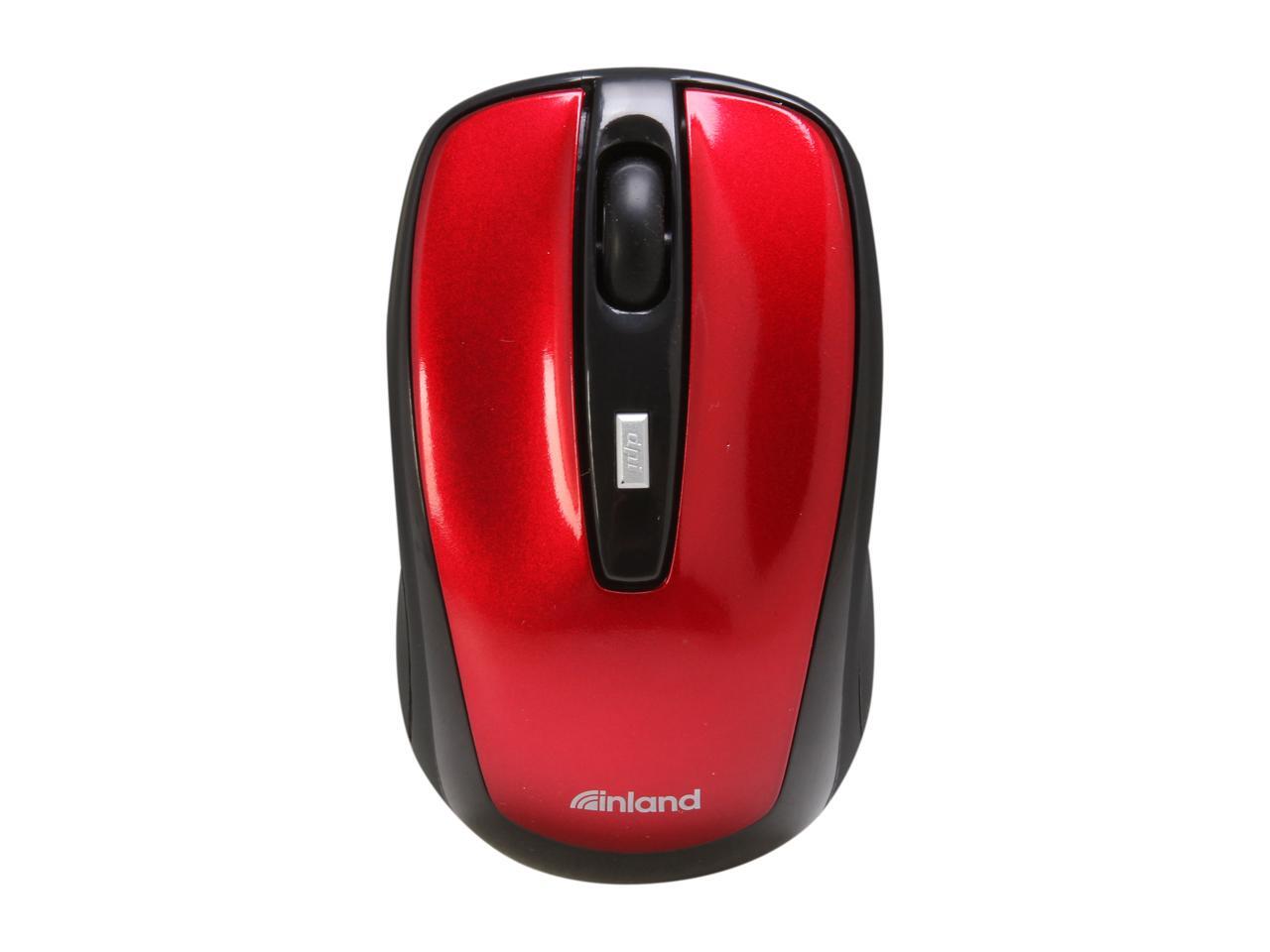 inland 7444 Red RF Wireless Optical Mouse - Newegg.com