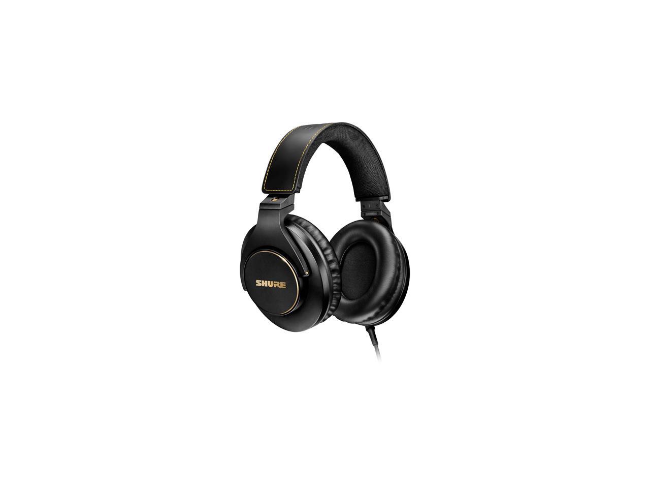 Shure SRH840A Professional Studio Headphones - Black / Gold - Newegg.com