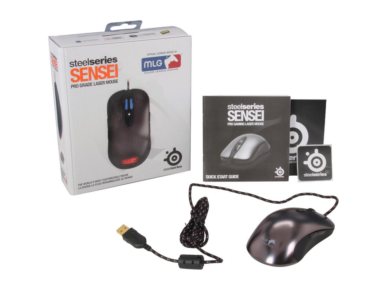 SteelSeries Sensei Pro MLG Edition 62153 Black Wired Laser Gaming Mouse ...