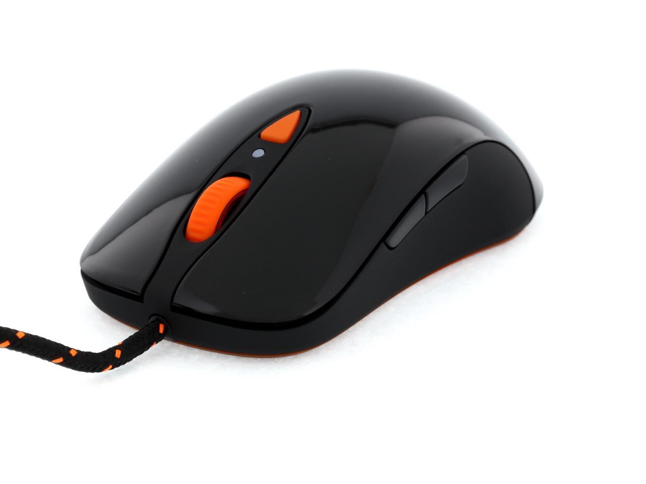 SteelSeries Sensei RAW Heat Orange 62163 Black Wired Laser Gaming Mouse ...