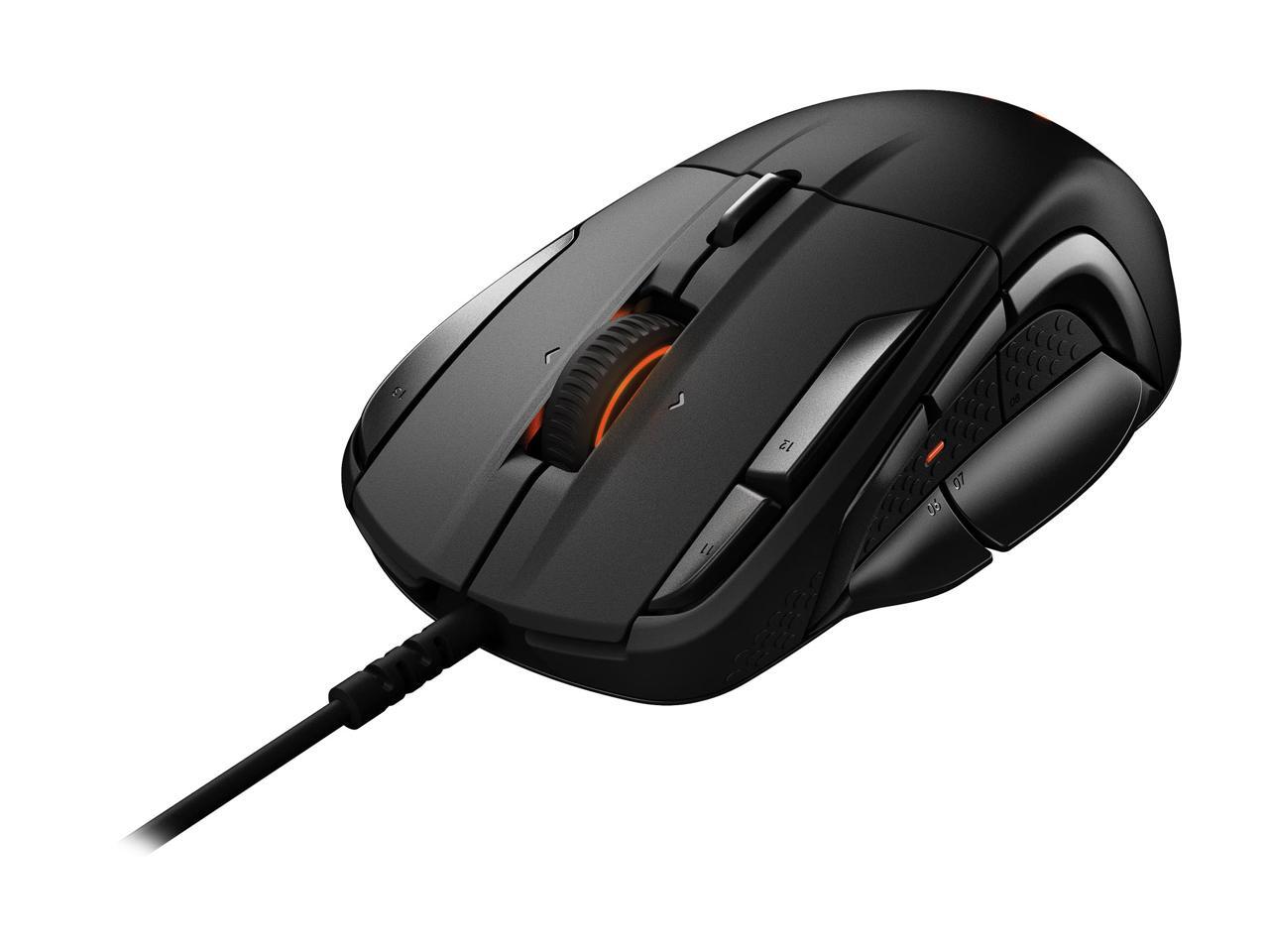 SteelSeries Rival 500 MOBA/MMO Gaming Mouse, 15 buttons, Tactile Alerts ...