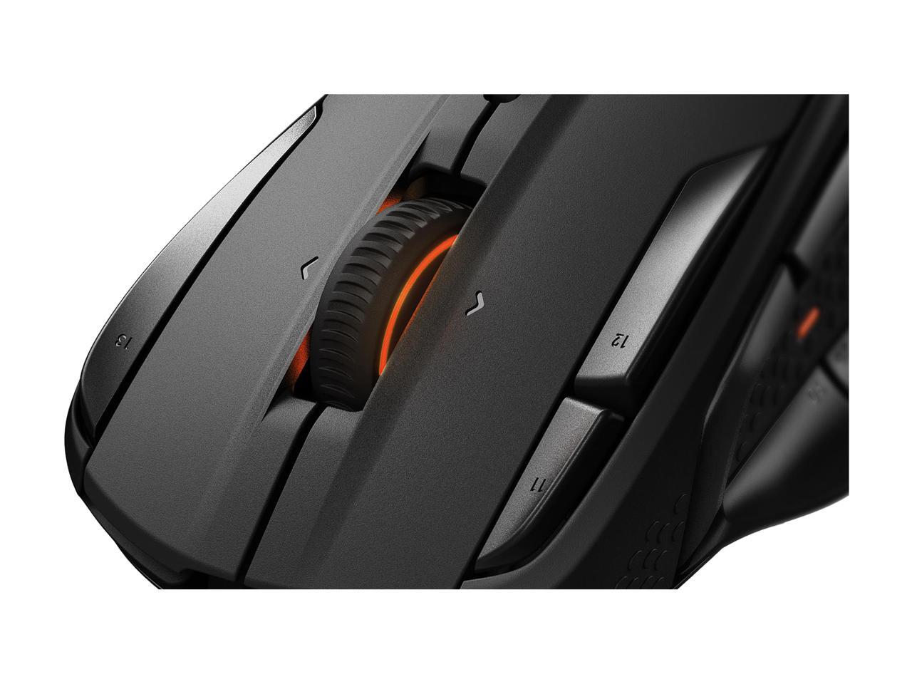 SteelSeries Rival 500 MOBA/MMO Gaming Mouse, 15 buttons, Tactile Alerts ...