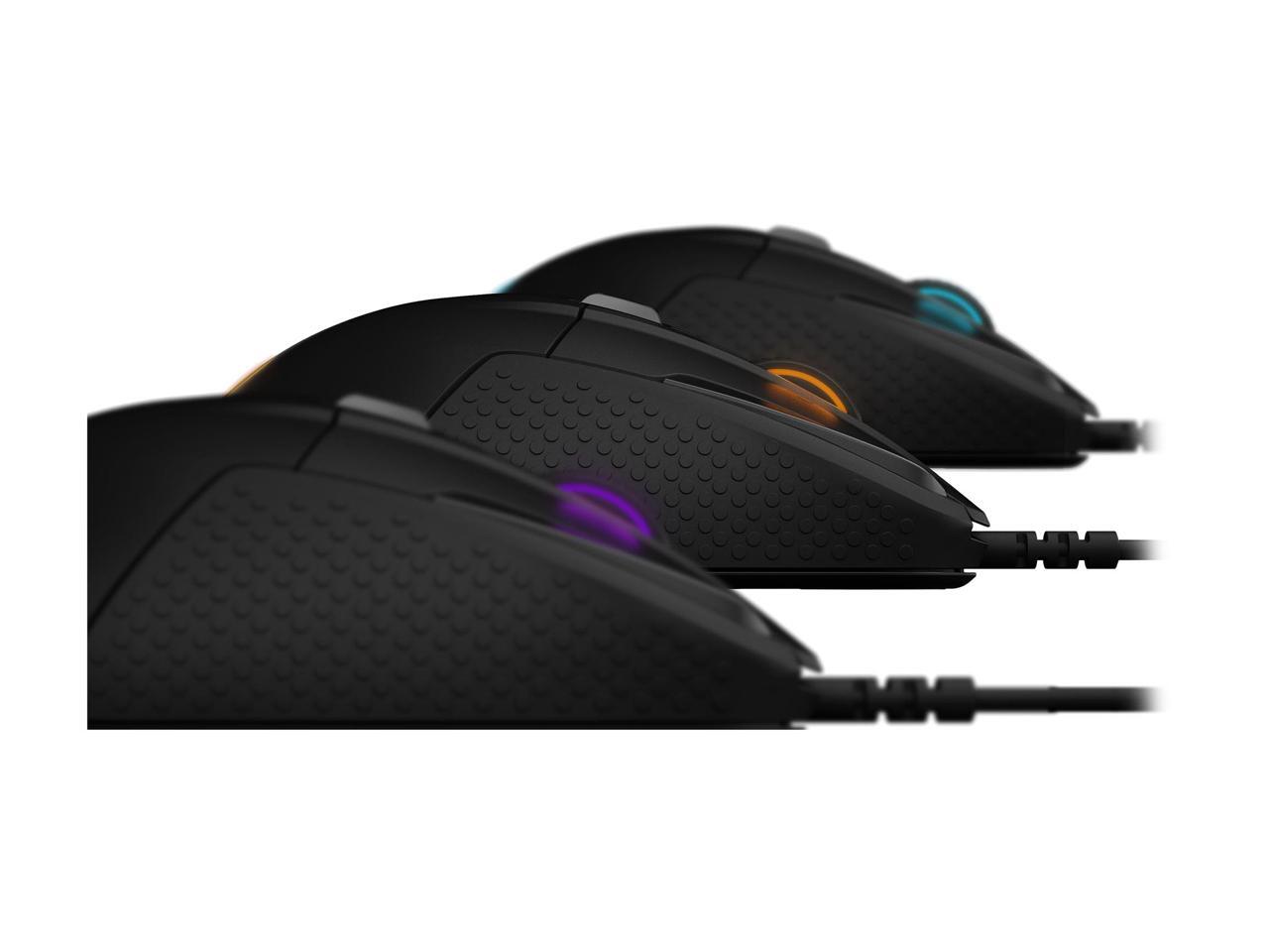 SteelSeries Rival 500 MOBA/MMO Gaming Mouse, 15 buttons, Tactile Alerts ...