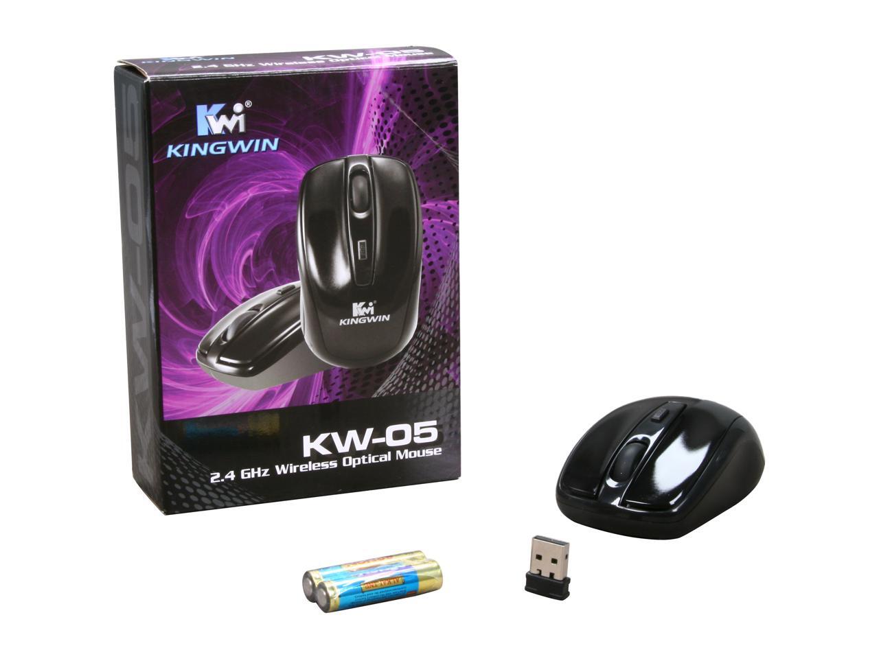 KINGWIN KW-05 Black RF Wireless Optical Mouse - Newegg.ca