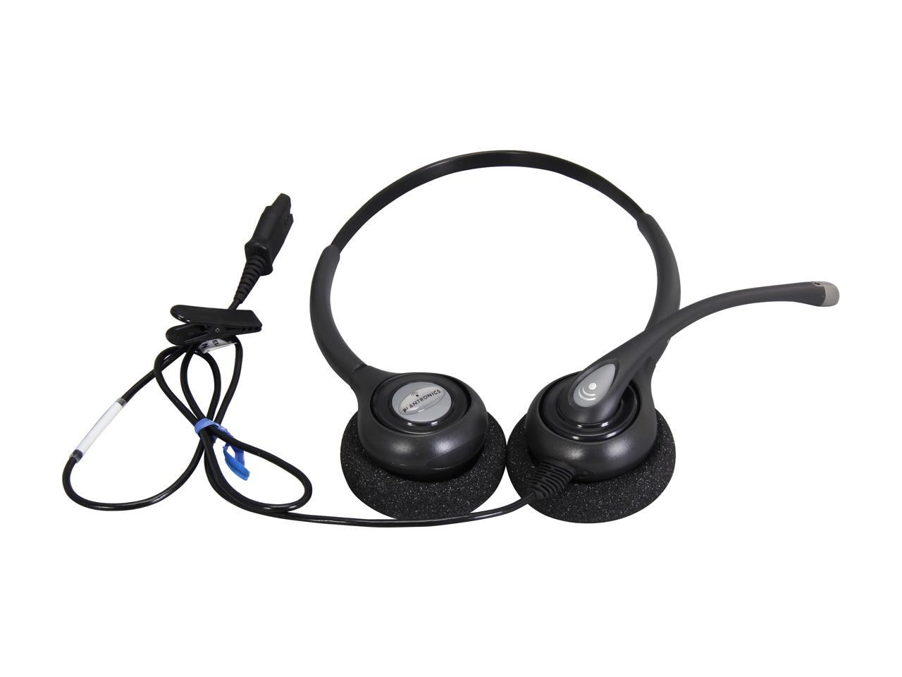 Plantronics SupraPlus Wideband (Noise-Canceling Binaural) Headset ...