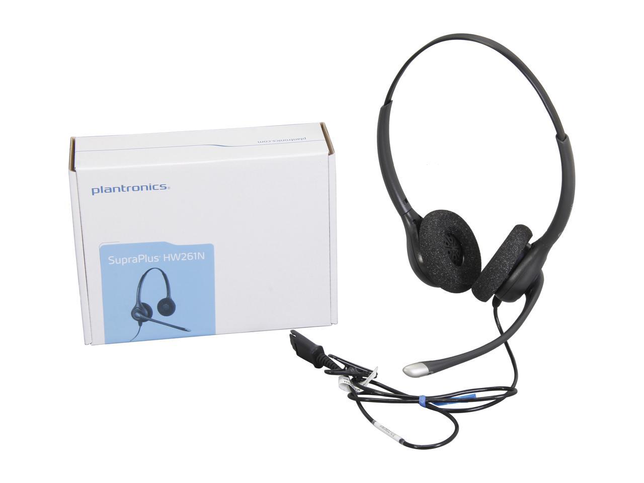 Plantronics SupraPlus Wideband (Noise-Canceling Binaural) Headset ...