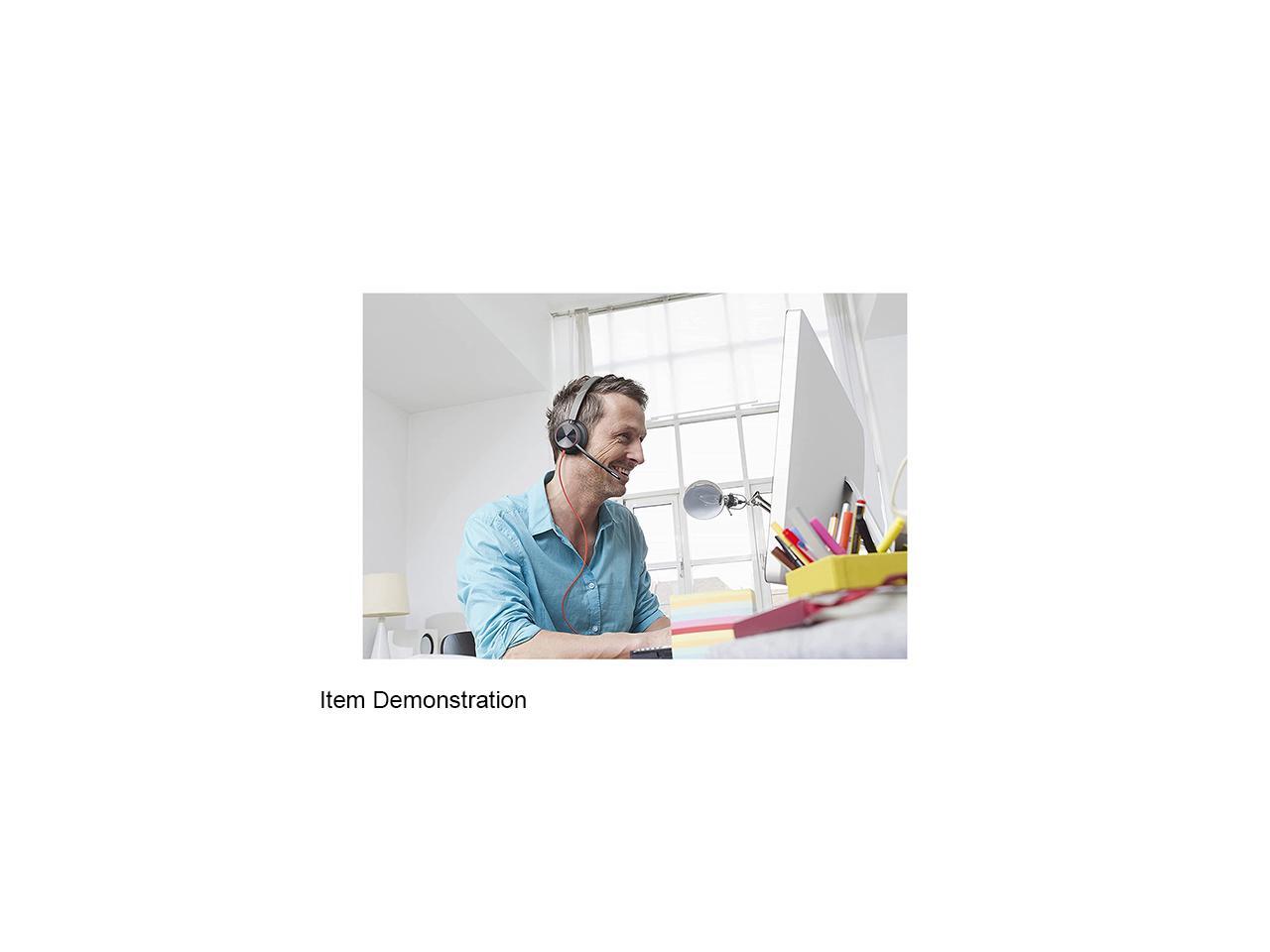 Open Box: Poly - Blackwire 8225 Wired Headset with Boom Mic ...