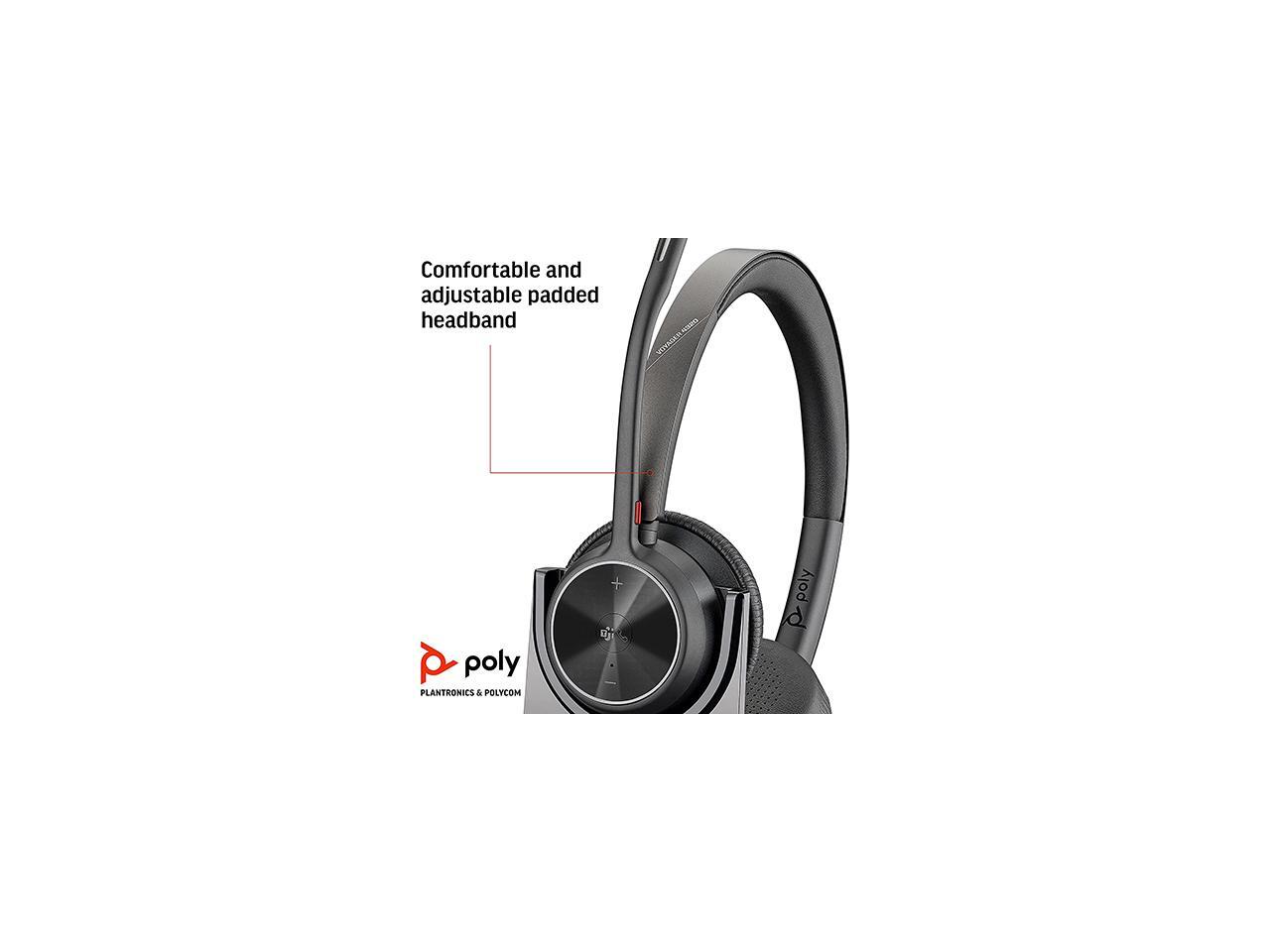 Poly - Voyager 4320 UC Wireless Headset + Charge Stand (Plantronics ...