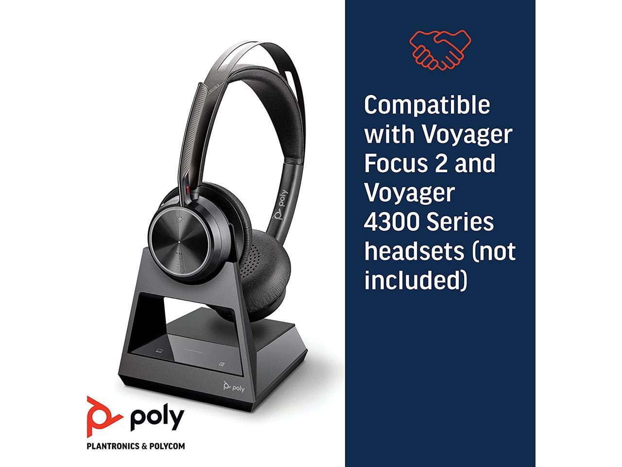 Poly - Voyager Office Base (Plantronics) - Compatible with Voyager ...