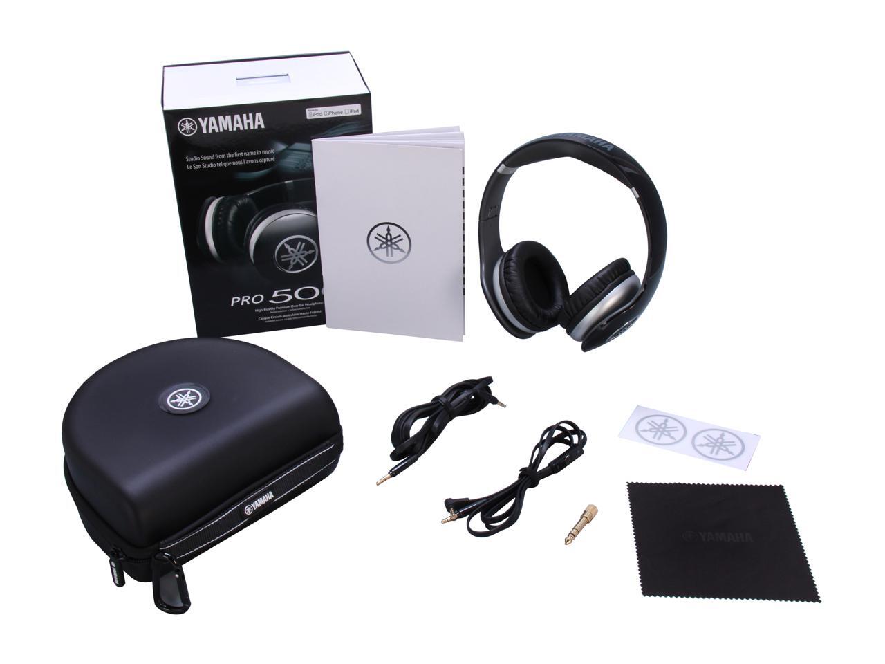 Yamaha Pro 500 High-Fidelity Premium Over-Ear Headphones - Piano Black ...