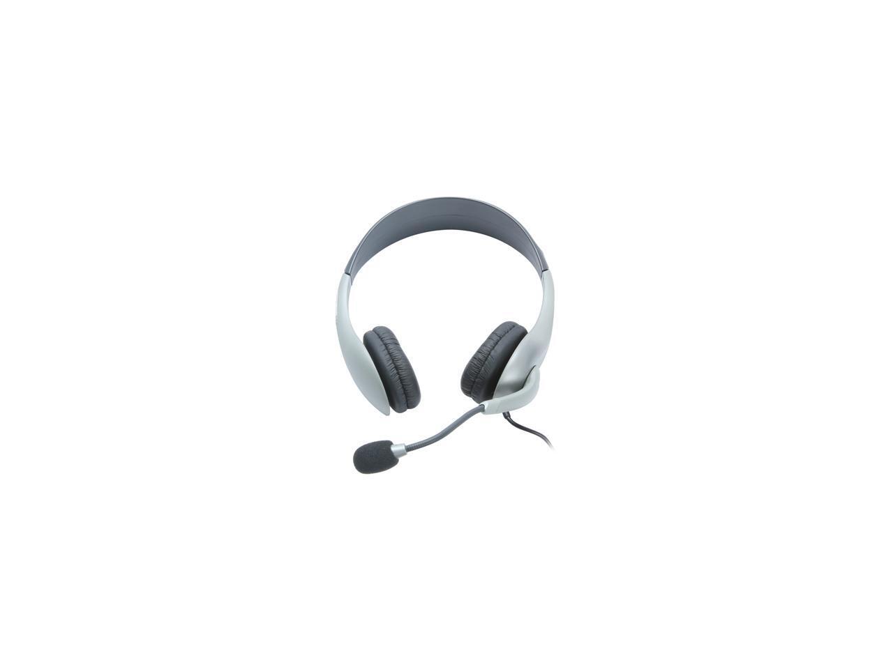 Cyber Acoustics AC-202B Circumaural Speech Recognition Stereo Headset ...