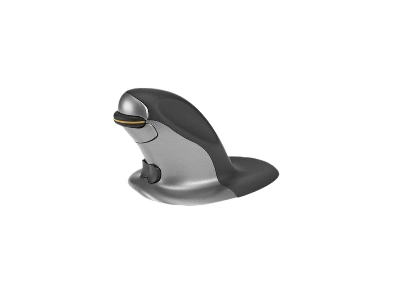 Posturite Penguin Ambidextrous Vertical Mouse 9820103 Silver/Graphite ...