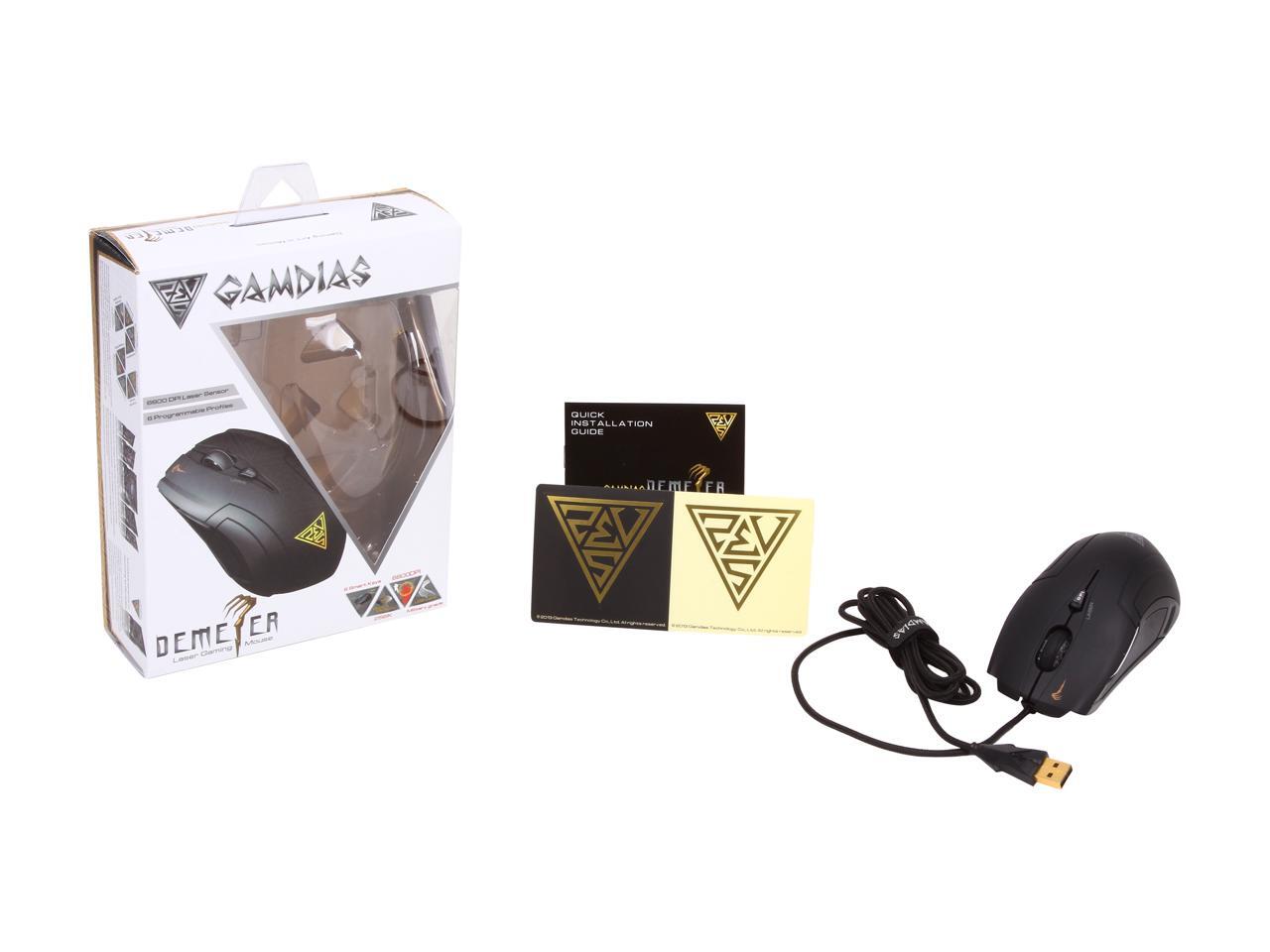 GAMDIAS DEMETER GMS5010 Black Wired Laser Gaming Mouse - Newegg.com