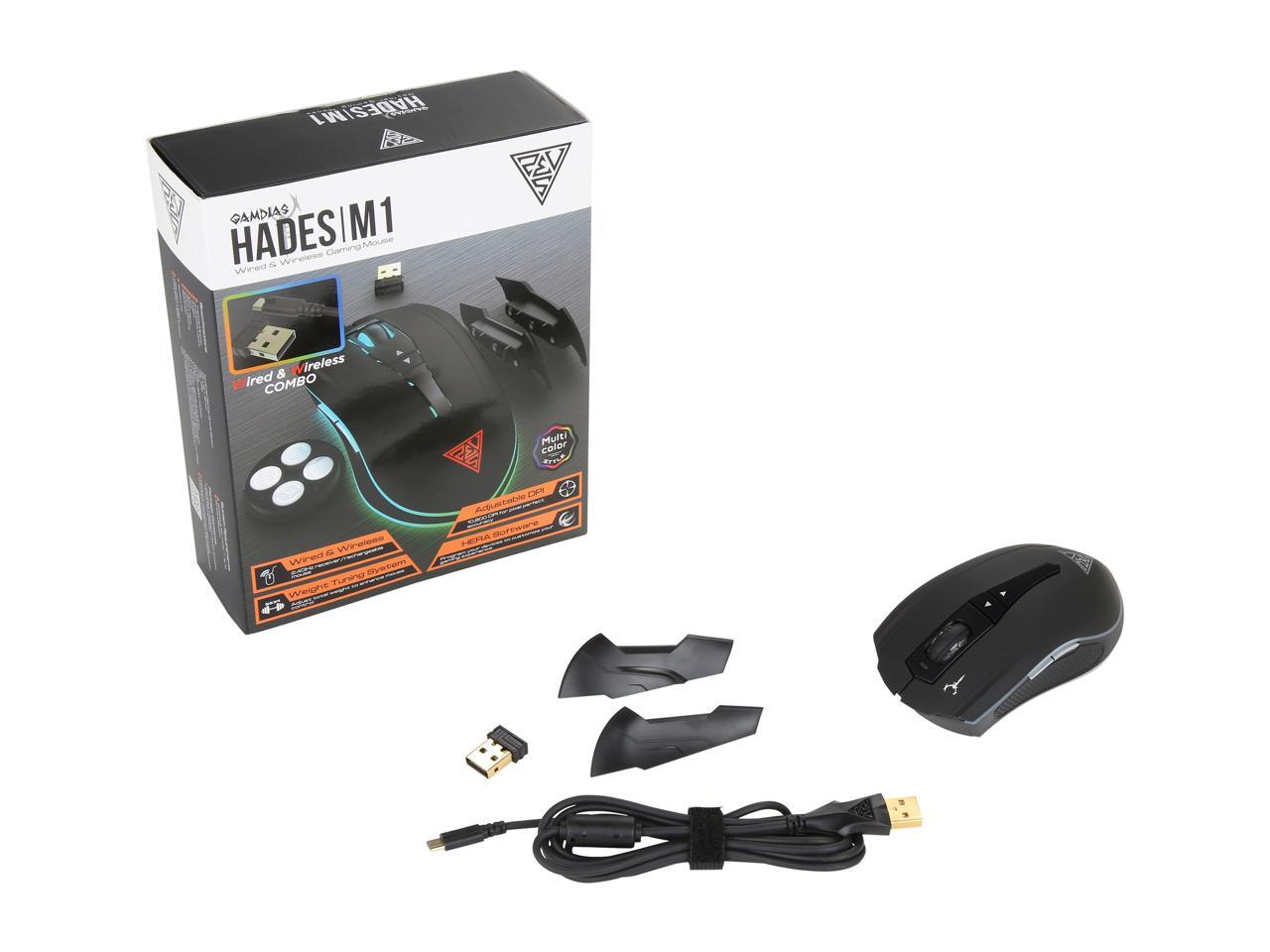 Gamdias Hades M1 Wireless Gaming Mouse with RGB - Newegg.com