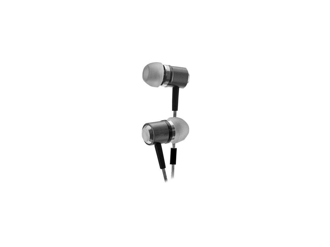Sentry Silver HPS-HM371 MicBuds Metal Stereo Ear Buds With Built-In Mic ...