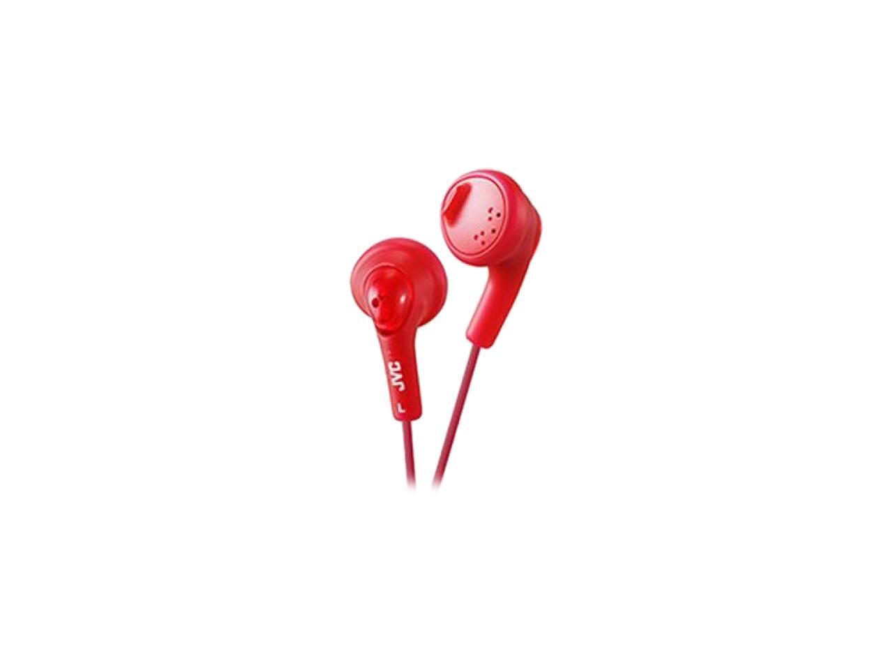 JVC Red HA-F160-R-K Earbud Gumy Headphone Red - Newegg.com
