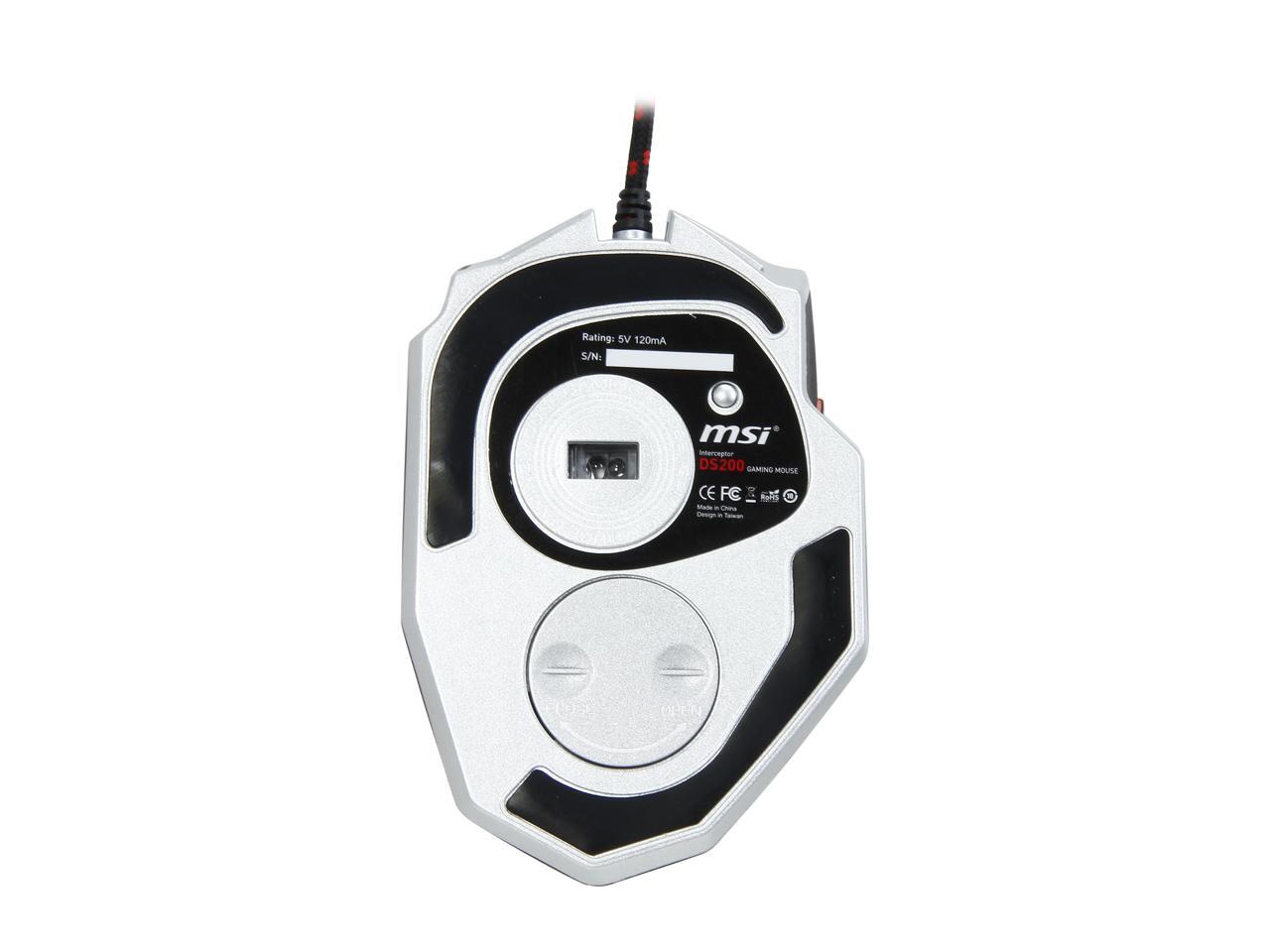 MSI DS200 S12-0401170-EB5 Black & Red Wired Mouse - Newegg.ca