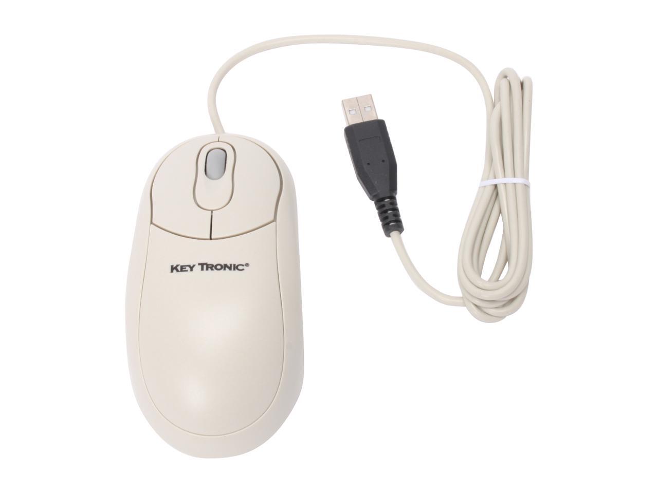 KEY TRONIC 2MOUSEU1L Beige Wired Optical Mouse - Newegg.com