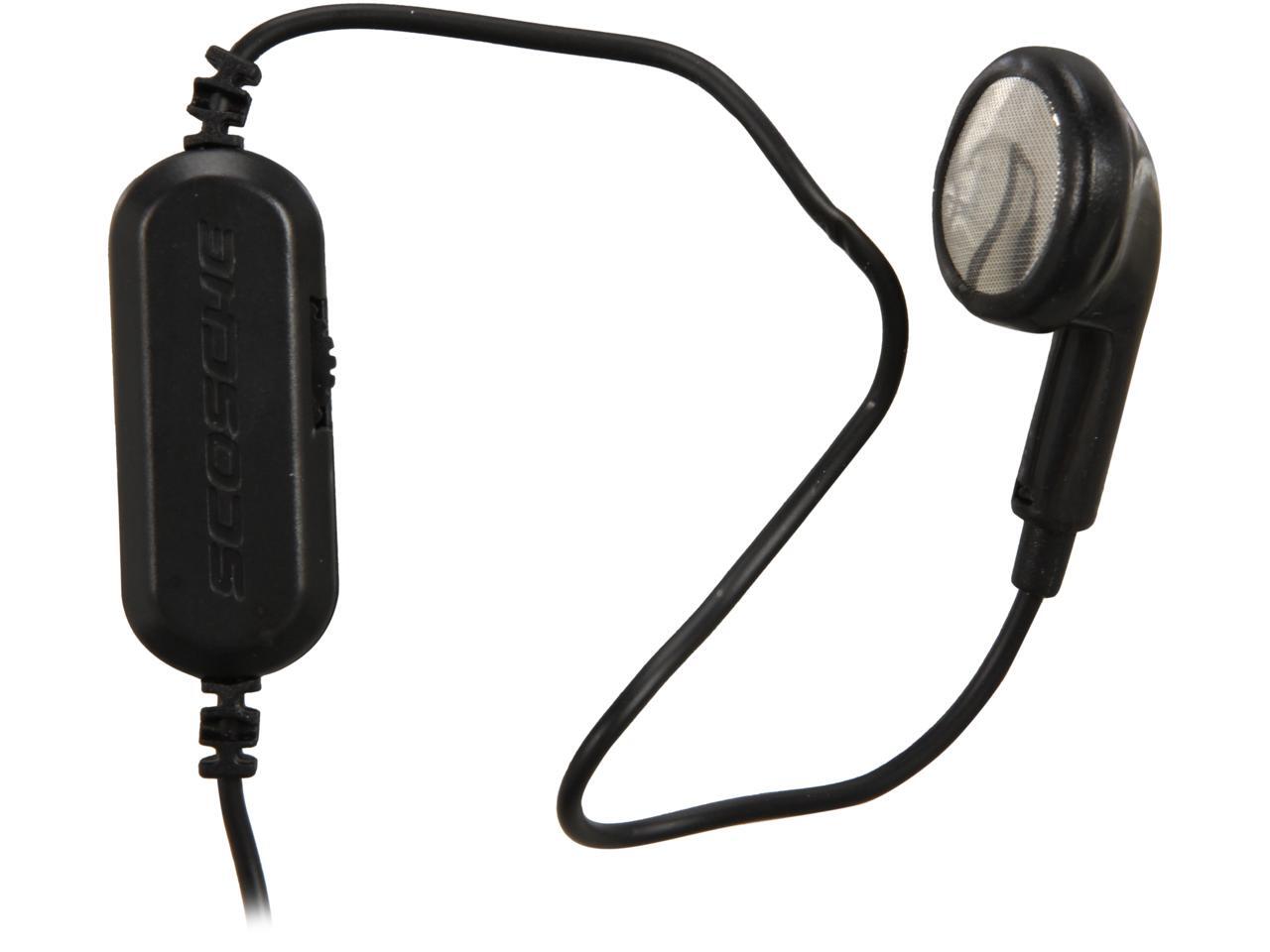 SCOSCHE soloBUD 3.5mm Handsfree Headset with Mono Earbud & Mic HP32M ...