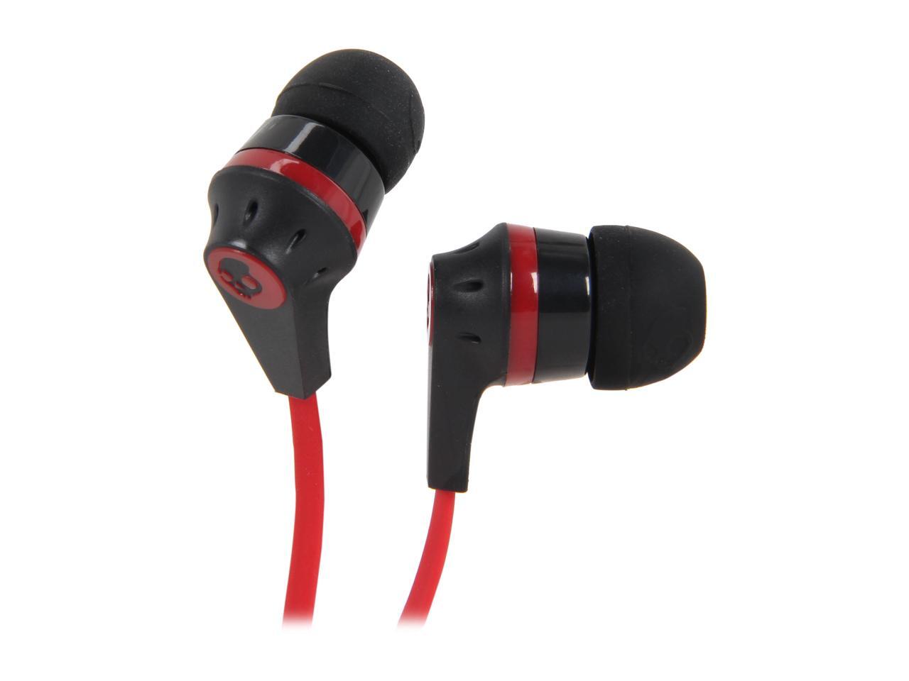 Skullcandy Black/Red S2IKDY-010 Ink'd 2.0 Earbud Headphones with Mic ...