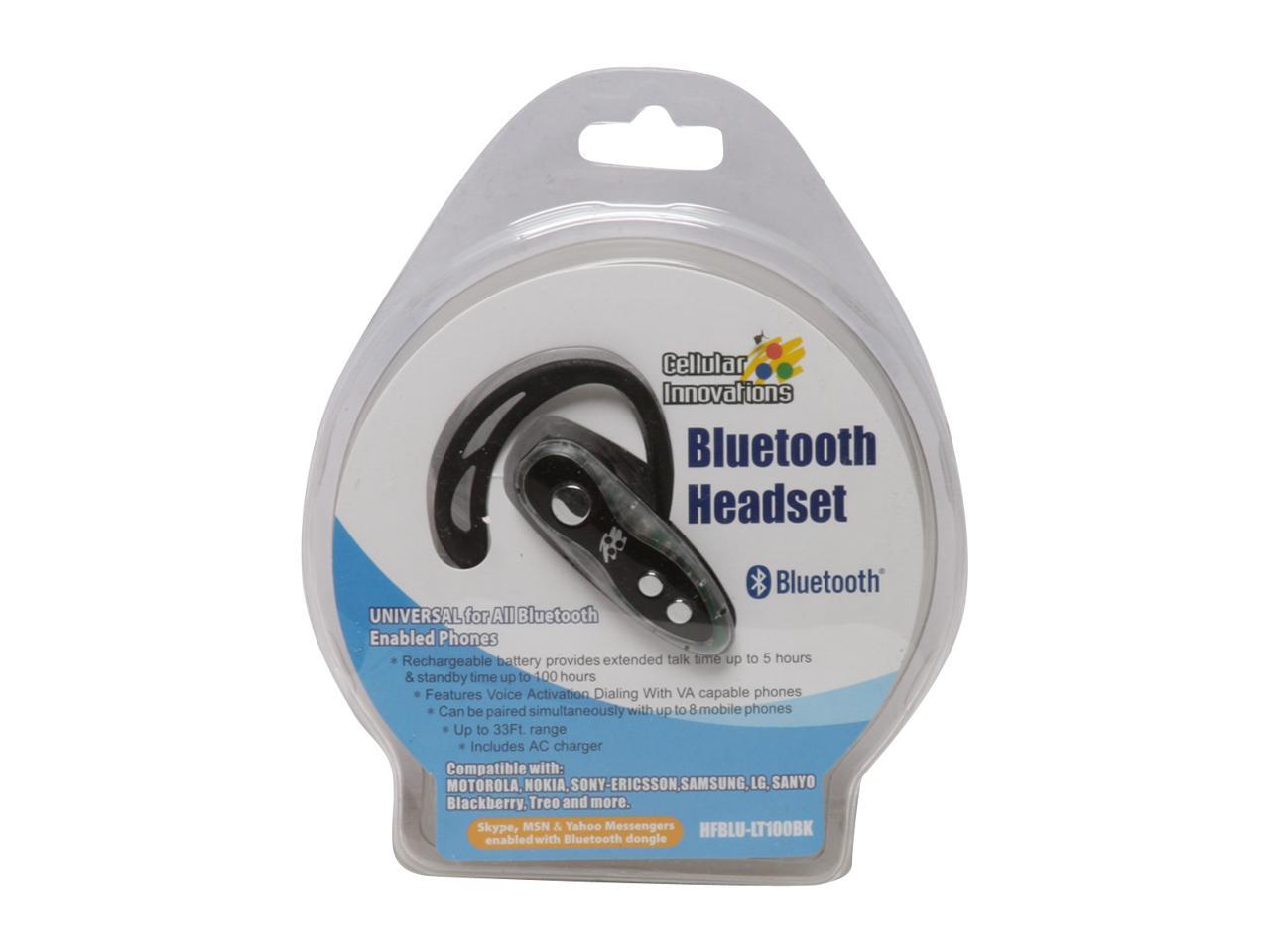 Mizco HFBLU-LT100BK Single Ear LT100 Headset - Newegg.com