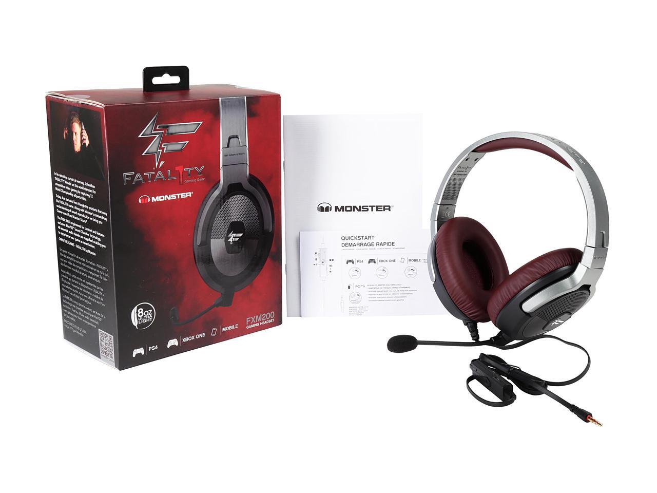 Fatal1ty by Monster FXM 200 Ultra High Performance Gaming Over-Ear ...