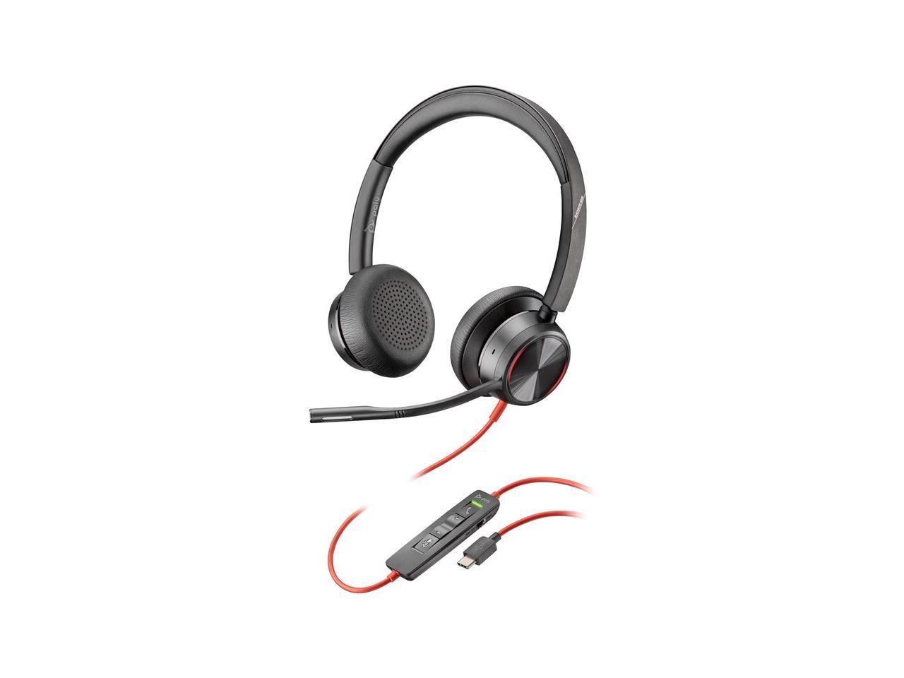 HP Poly Blackwire 8225 Stereo USB-C Headset 772K4AA - Newegg.com